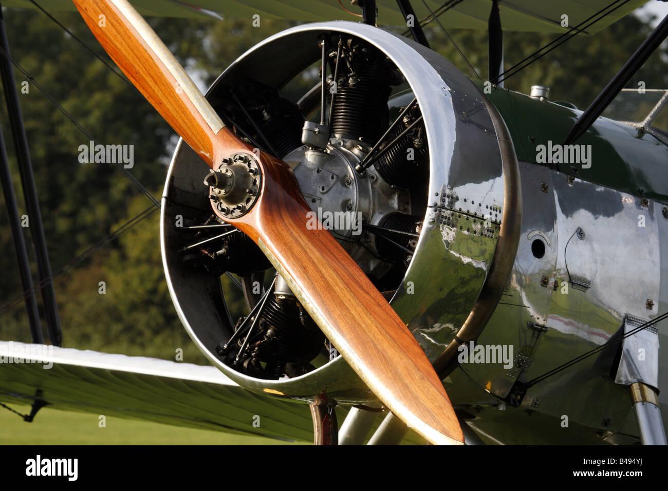Avro Tutor Rotary Engine and Propellor Detail Shuttleworth Collection ...