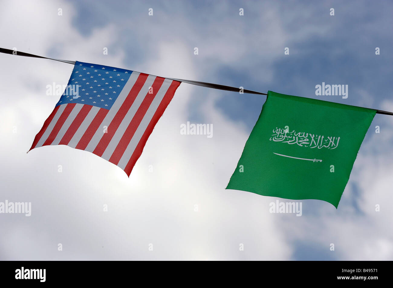 flags usa saudi arabia united states of america sky stars and stripes ...