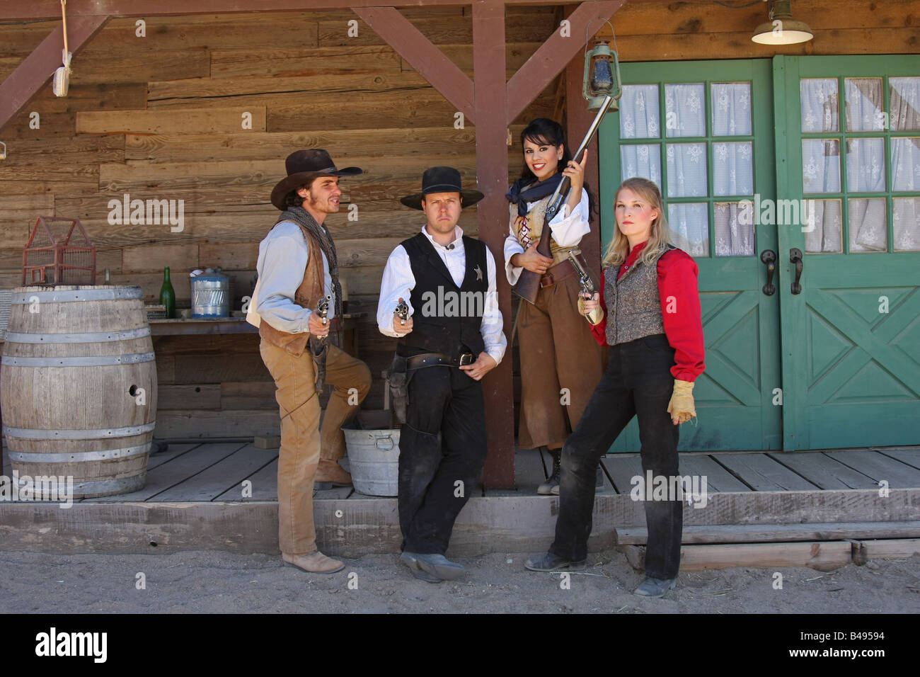 Wild west cowboy gunslinger hi-res stock photography and images - Alamy