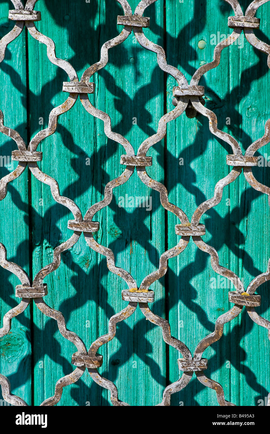 Pattern on a door Stock Photo - Alamy