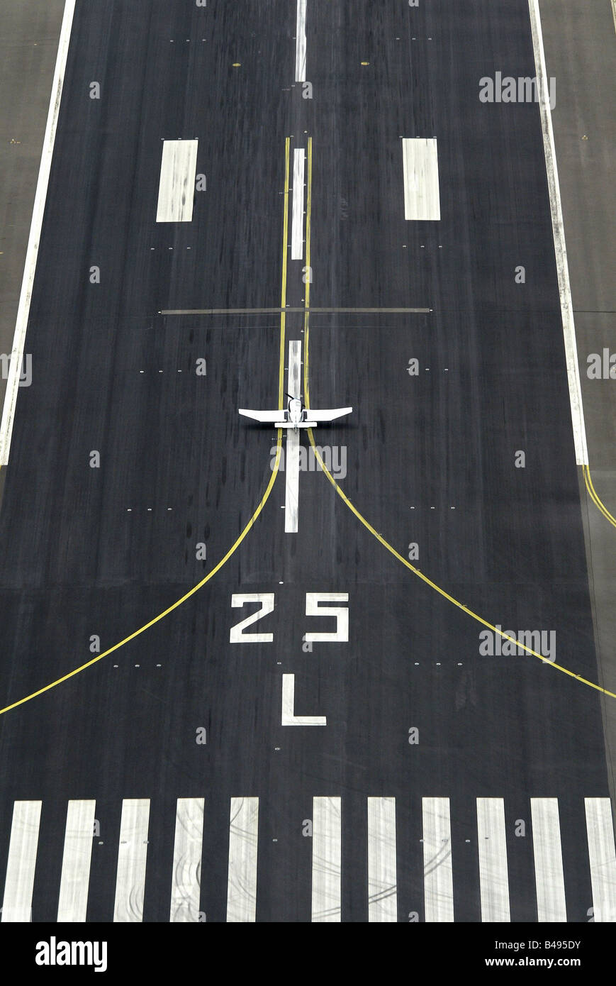 One of the runways at the Schoenefeld Airport in Berlin, Germany Stock ...