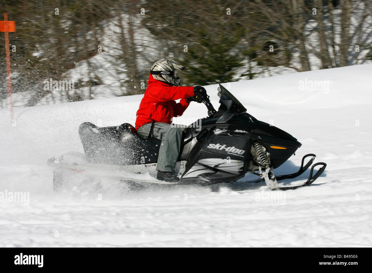 snowmobile adventure tour in Whistler British Columbia Stock Photo - Alamy