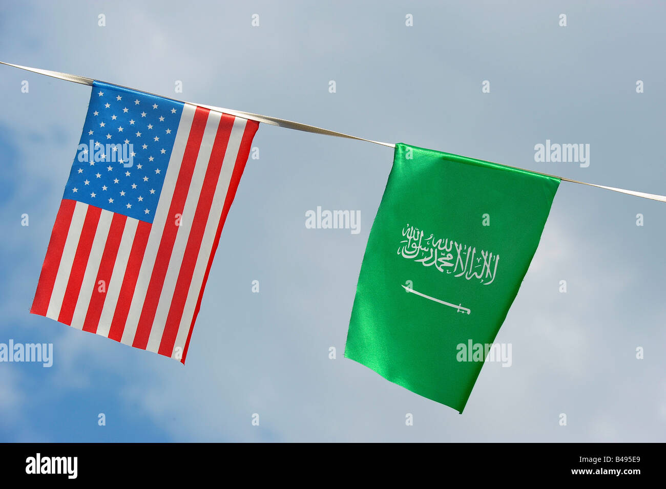 flags usa saudi arabia united states of america sky stars and stripes ...