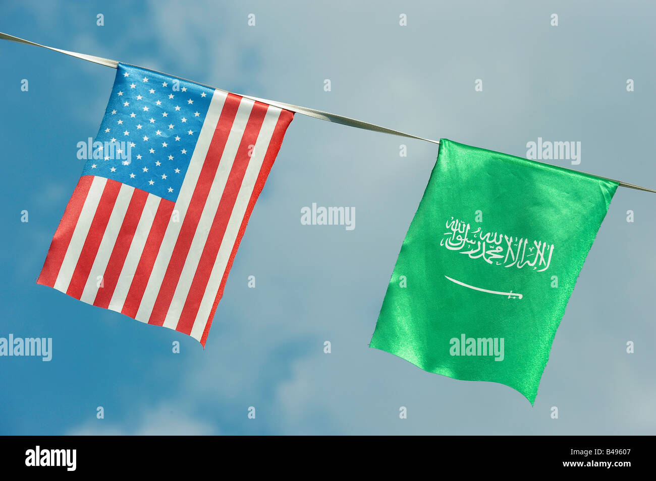 flags usa saudi arabia united states of america sky stars and stripes ...