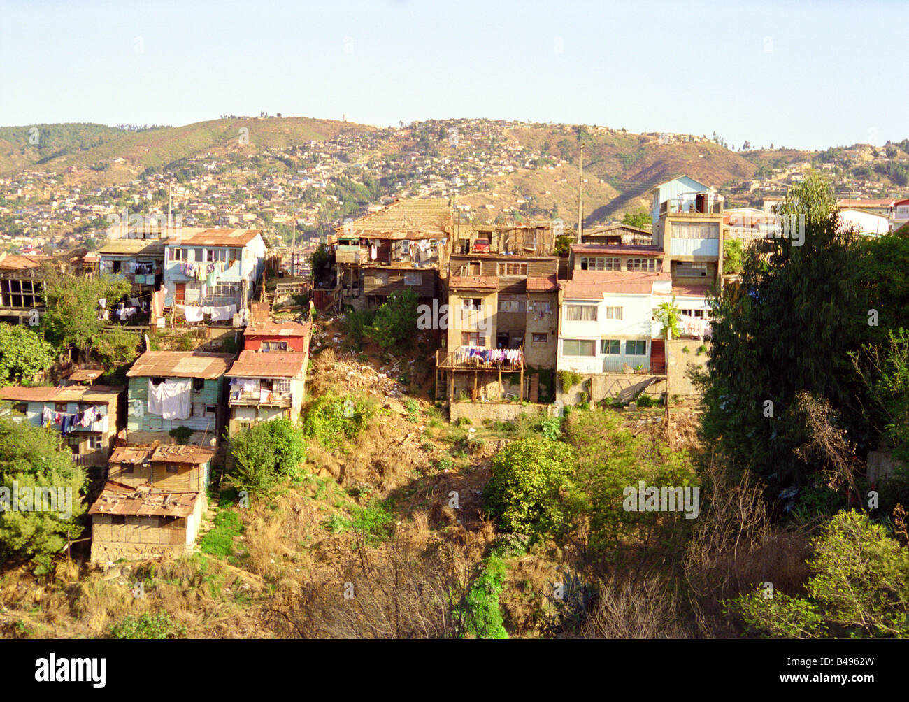 Valparaiso Slums, Chile Stock Photo - Alamy