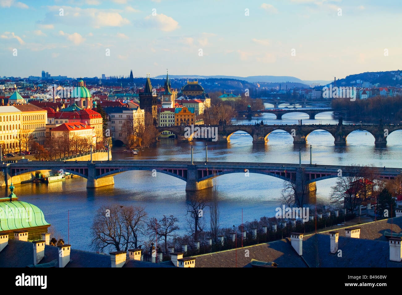 River Vltava Prague Czech Republic Stock Photo - Alamy