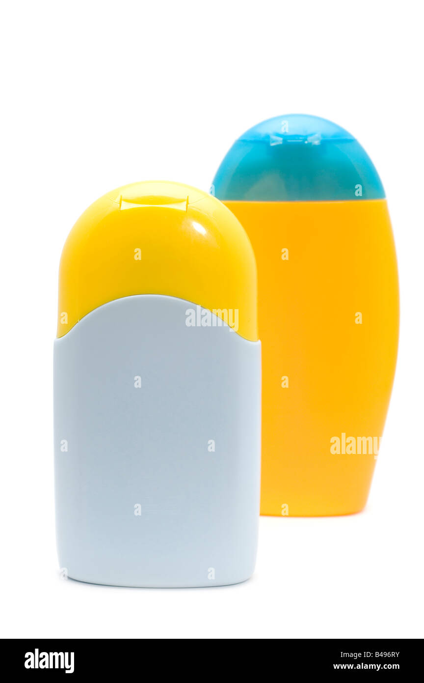 object on white container for shampoo Stock Photo - Alamy