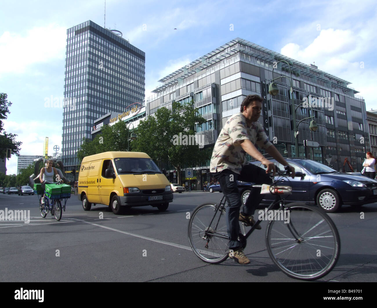 person riding bike in berlin, germany Stock Photo - Alamy