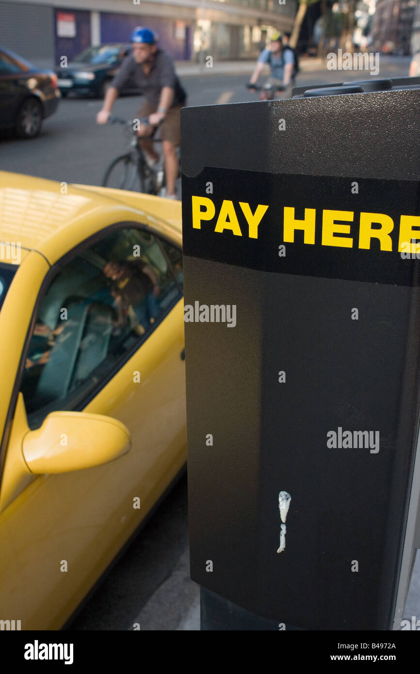 Pay and display ticket machine Stock Photo - Alamy