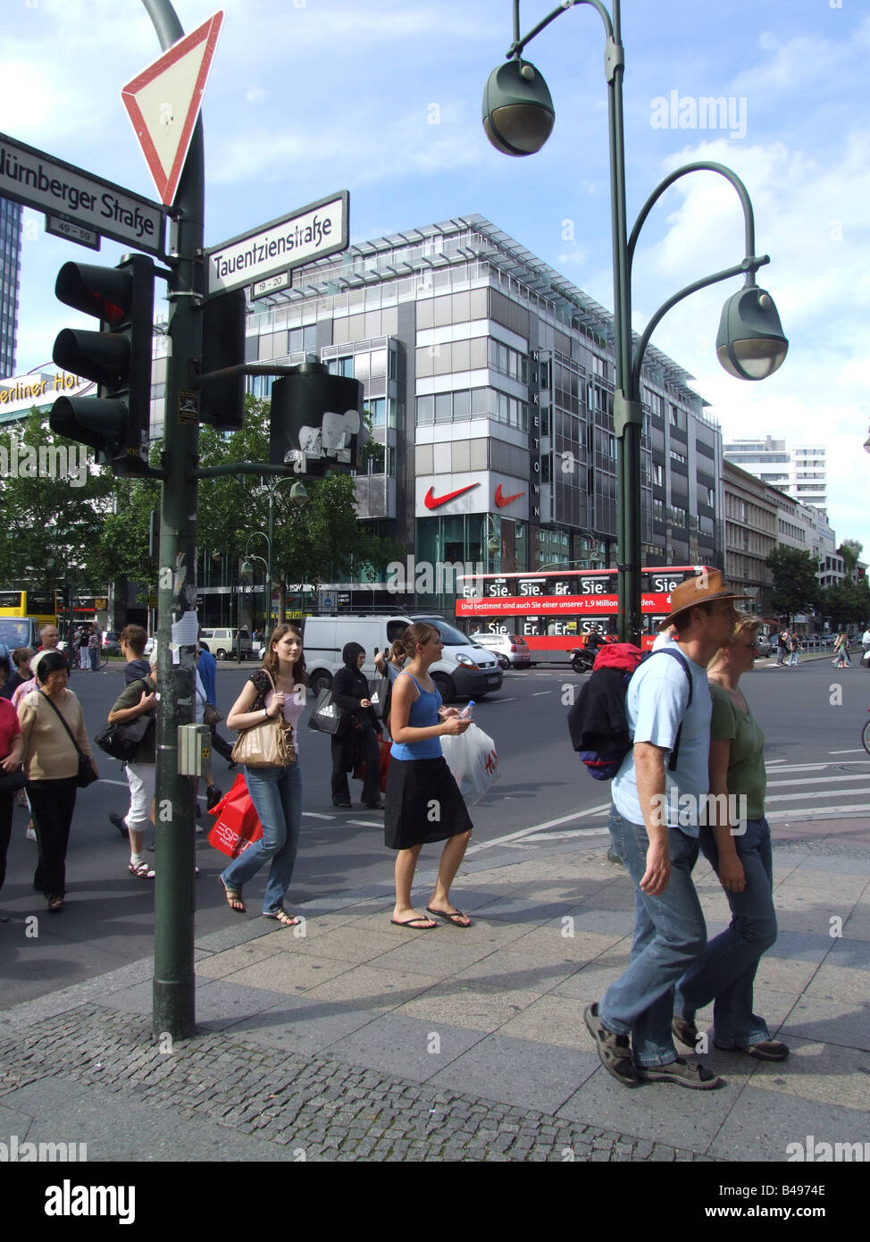people in street in berlin, germany Stock Photo - Alamy