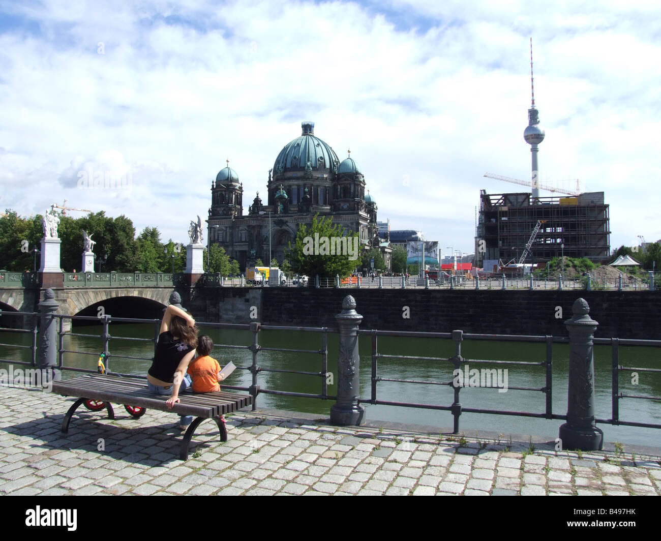 Schloss bridge and cathedral in berlin germany Stock Photo - Alamy