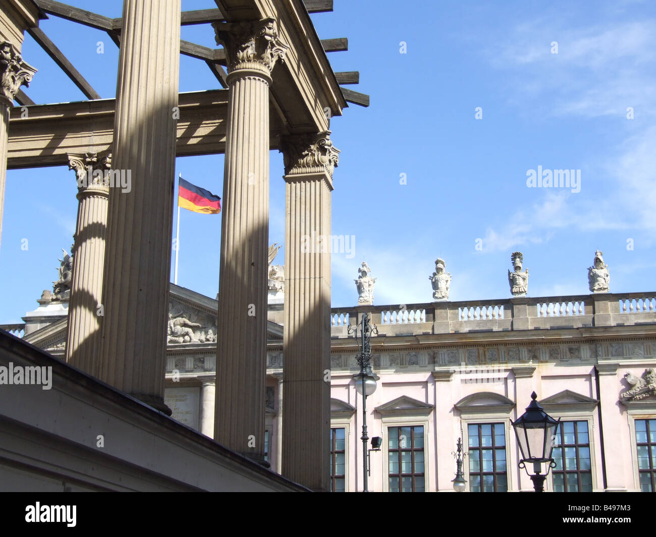 Roman columns by German Historic Museum in Berlin Stock Photo - Alamy