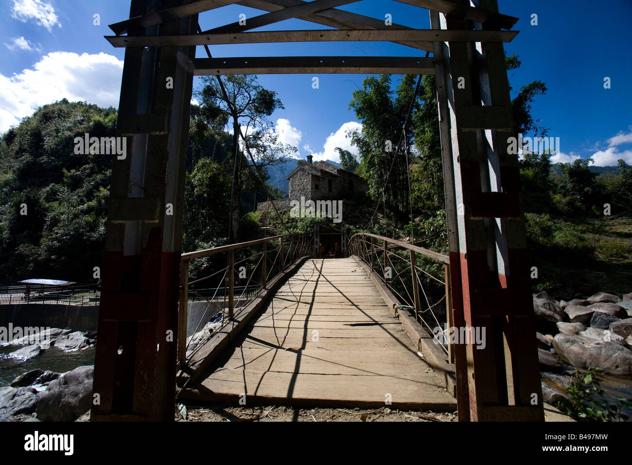 Footbridge in sapa hi-res stock photography and images - Alamy