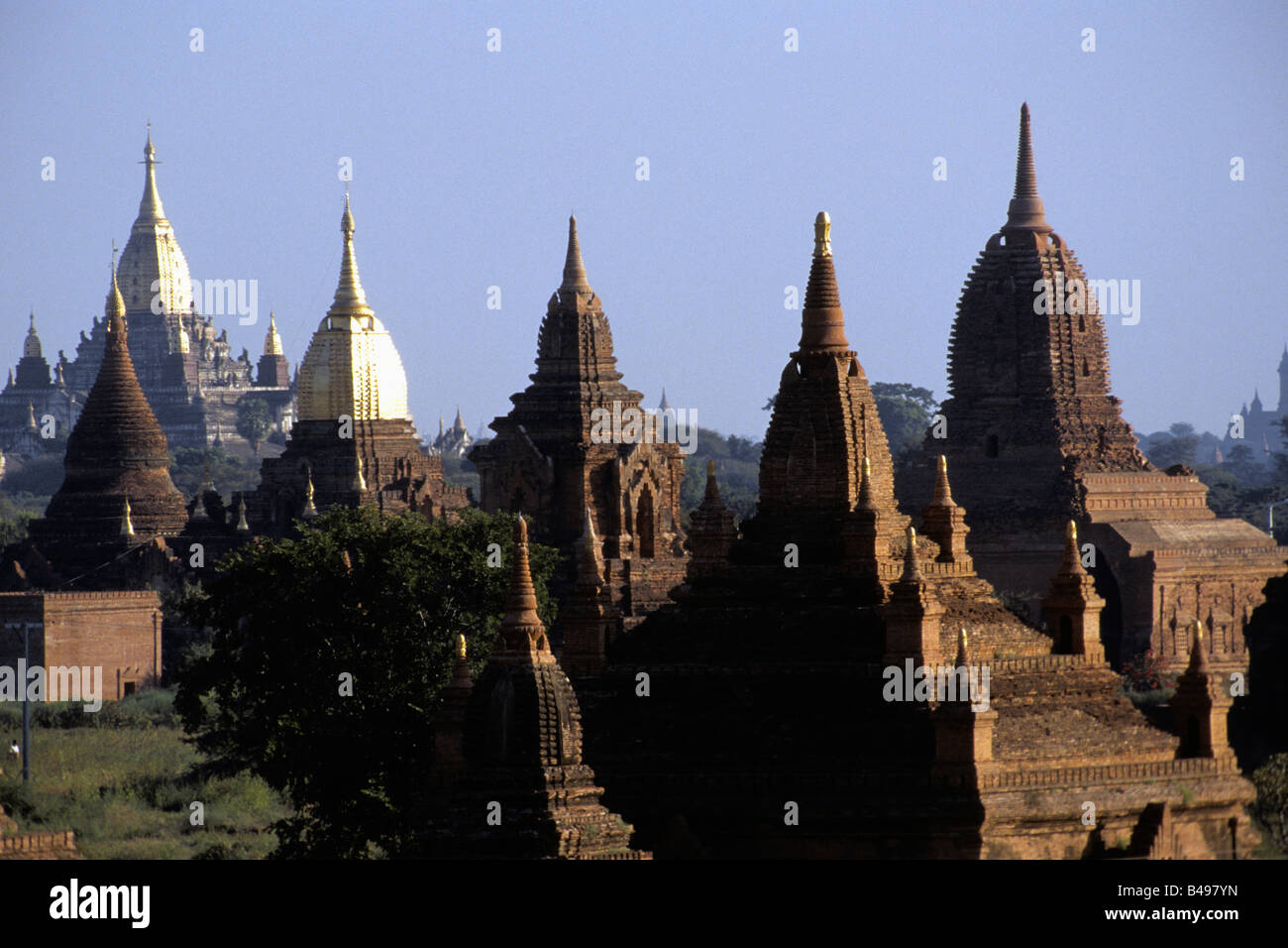 Myanmar Burma Bagan general view Stock Photo - Alamy