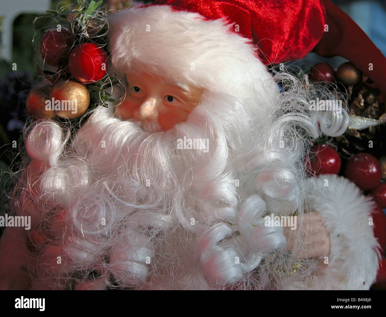 Father Christmas decoration Stock Photo - Alamy
