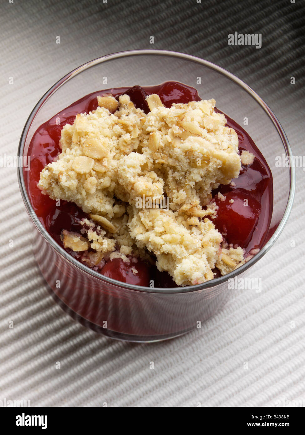 Fruit crumble traditional dessert editorial food Stock Photo - Alamy