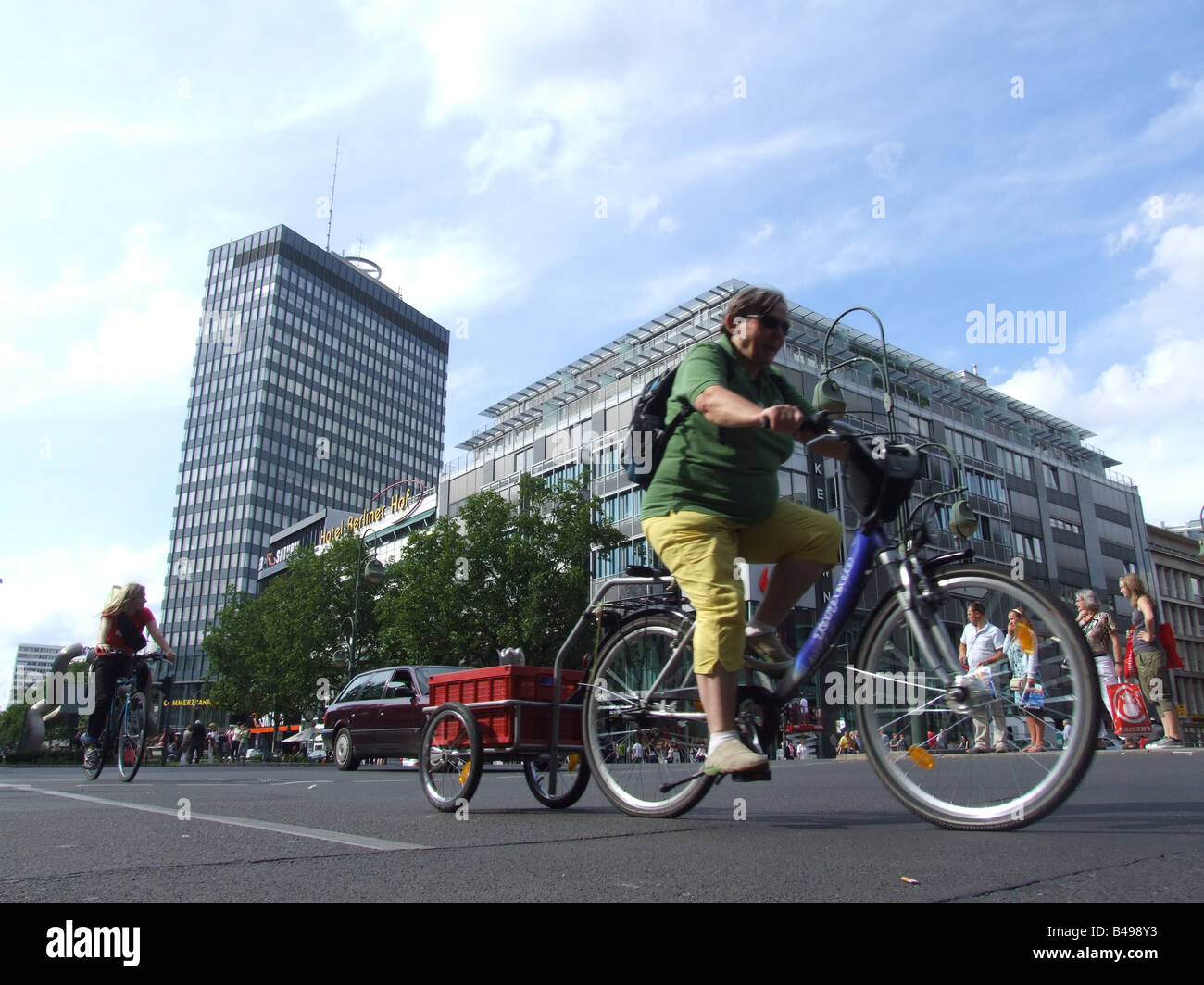 person riding bike in berlin, germany Stock Photo - Alamy