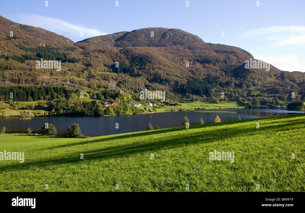 Mountains at Madland Brekko Norway Stock Photo - Alamy