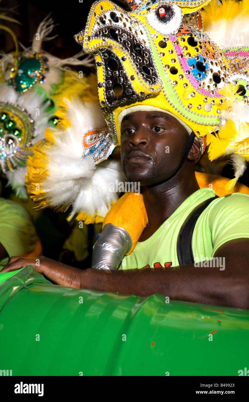 Junkanoo Drummer Boxing Day Junkanoo Parade Nassau Bahamas Stock Photo ...