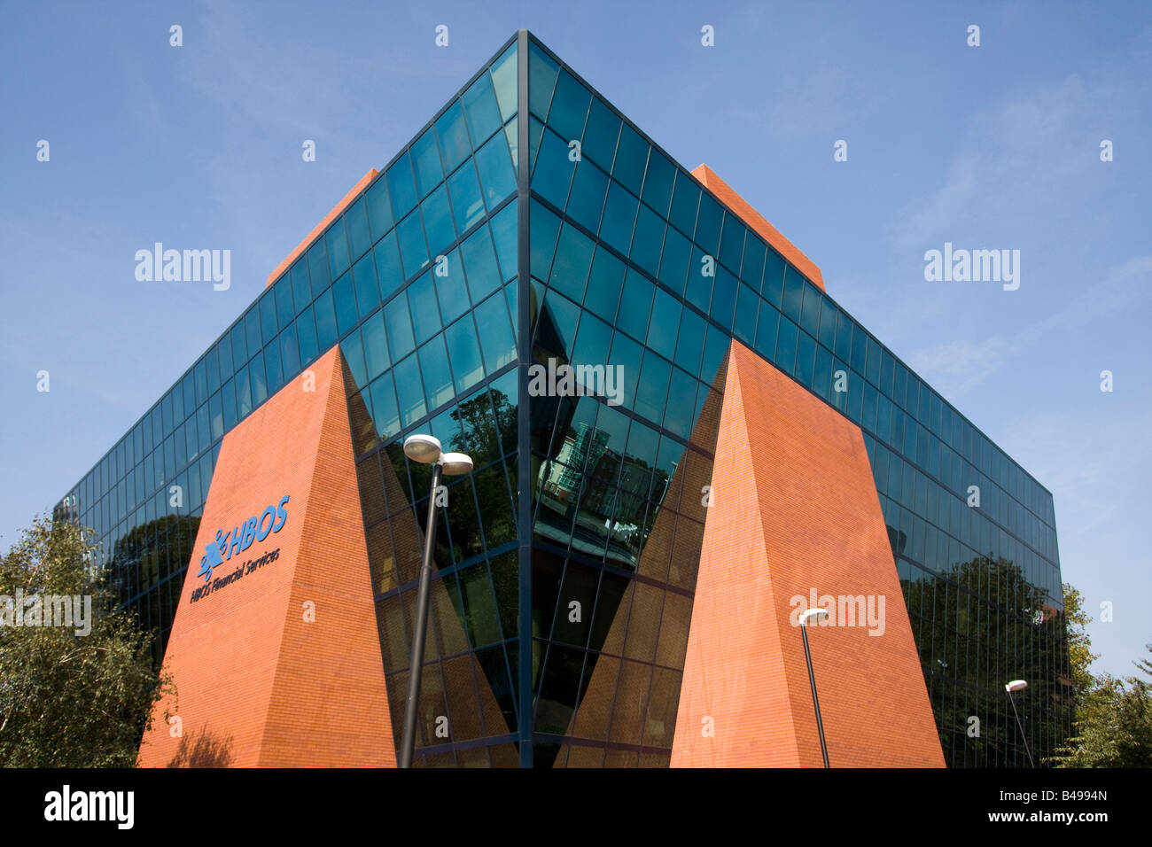 Blue Leanie office block HBOS bank headquarters Aylesbury ...