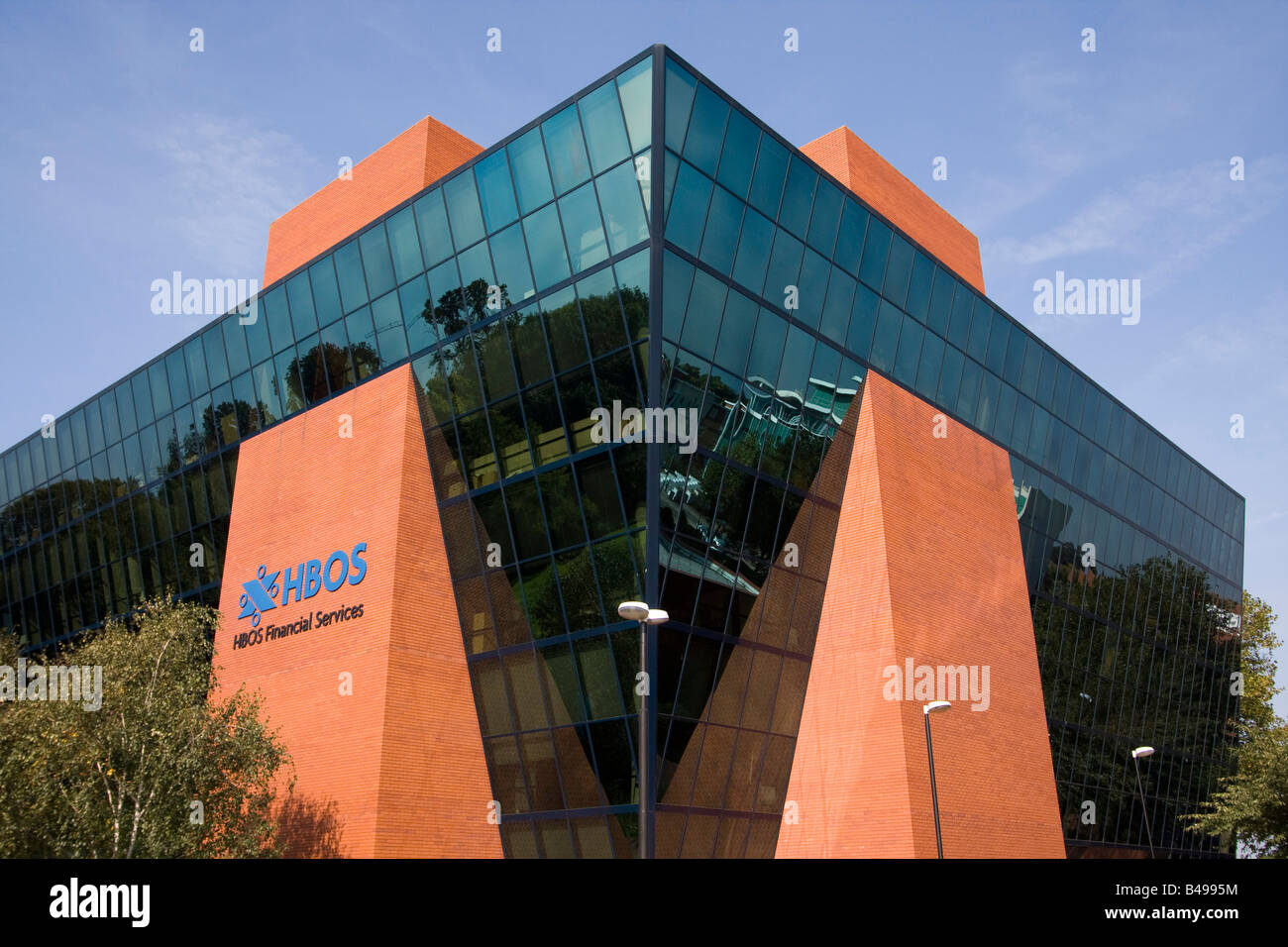 Blue Leanie office block HBOS bank headquarters Aylesbury ...