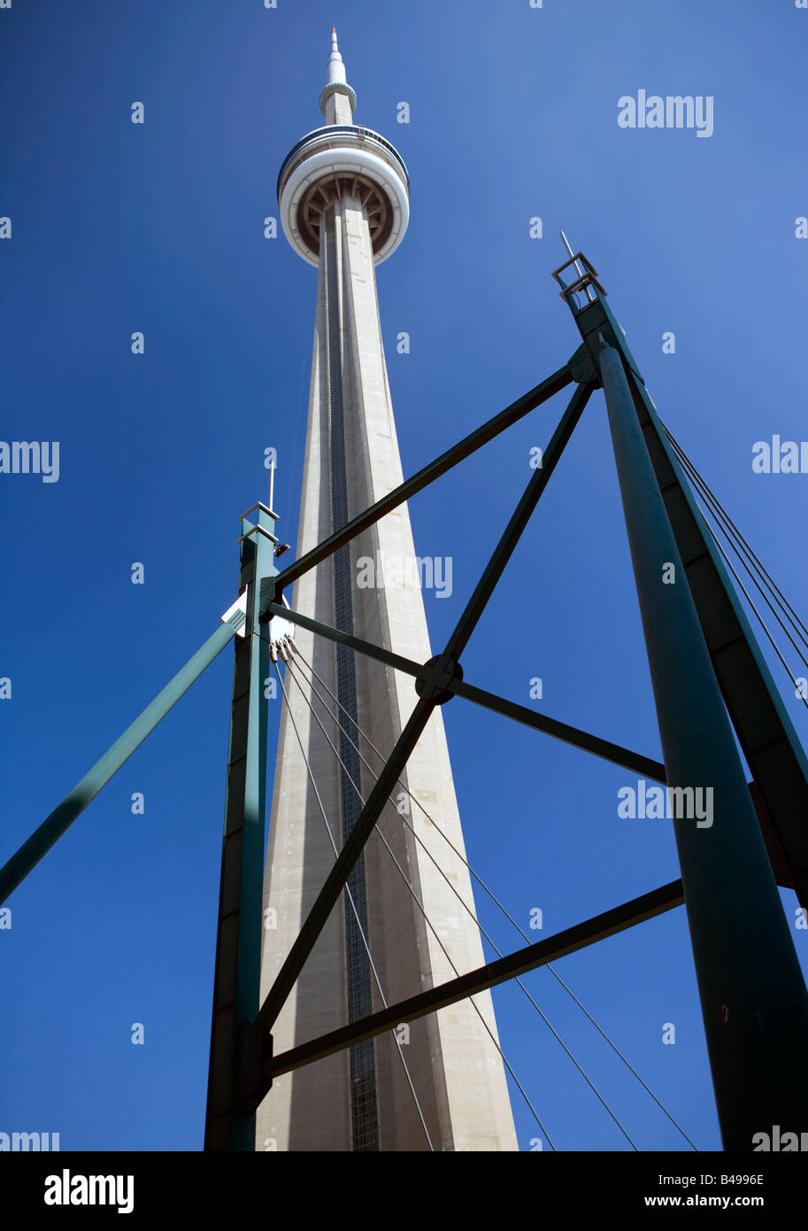 CN Tower Toronto, view from bridge, Ontario, Canada Stock Photo - Alamy