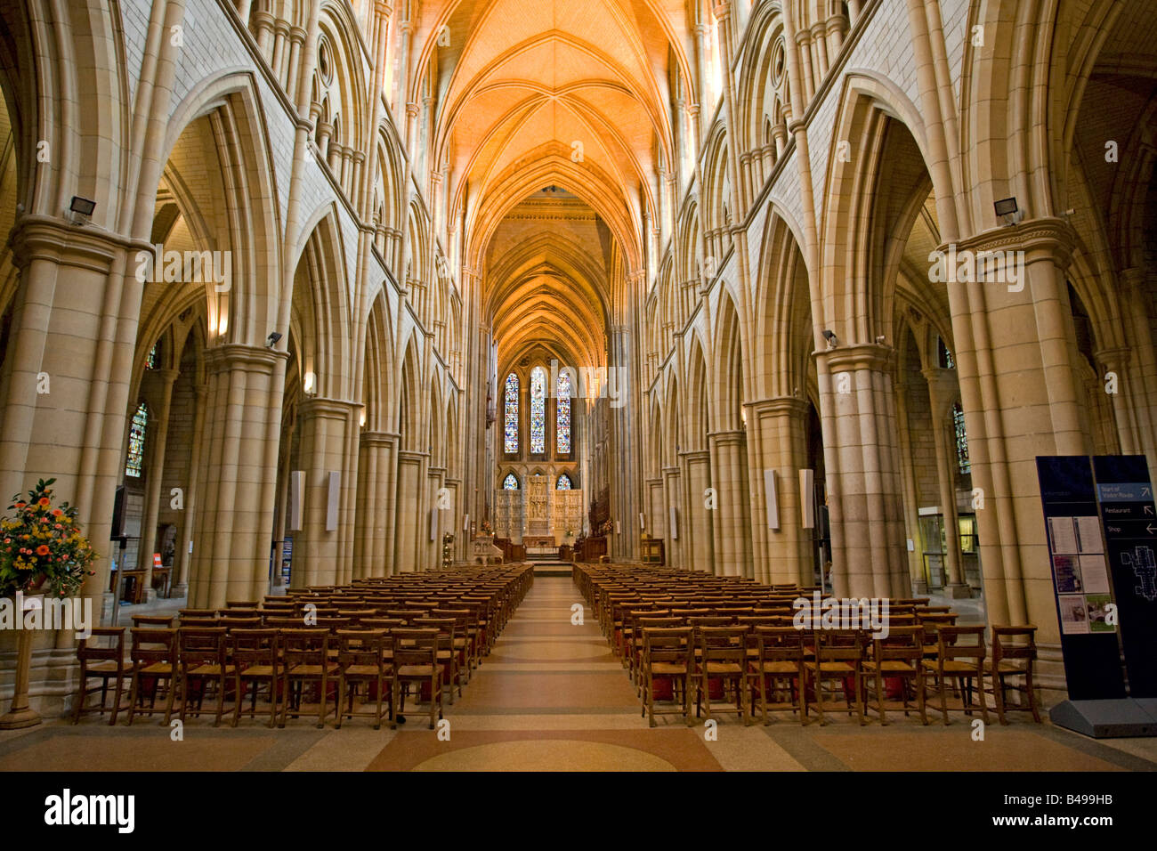 Interior Truro Cathedral Cornwall UK Stock Photo - Alamy