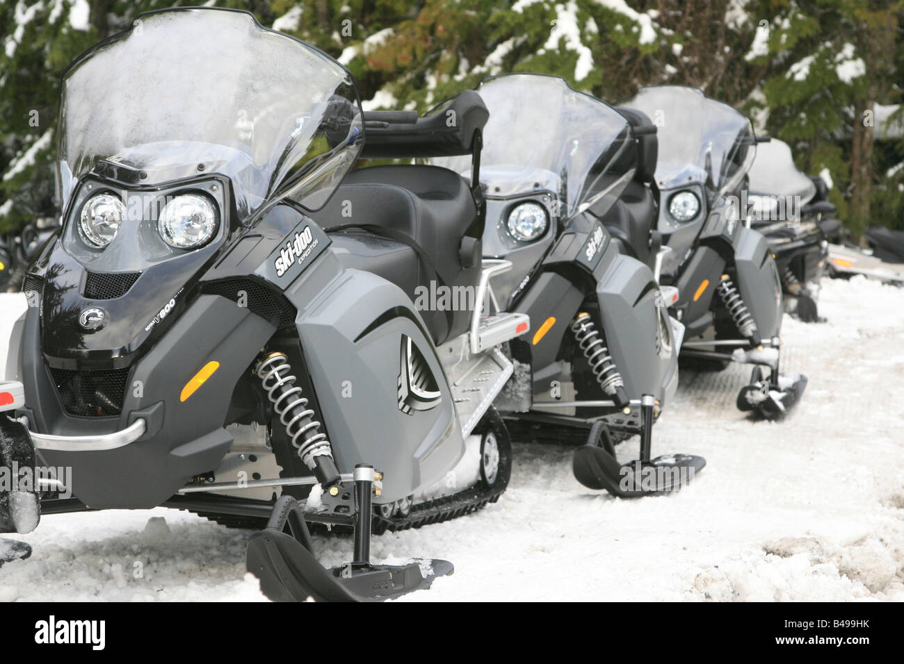 snowmobile adventure tour in Whistler British Columbia Stock Photo - Alamy