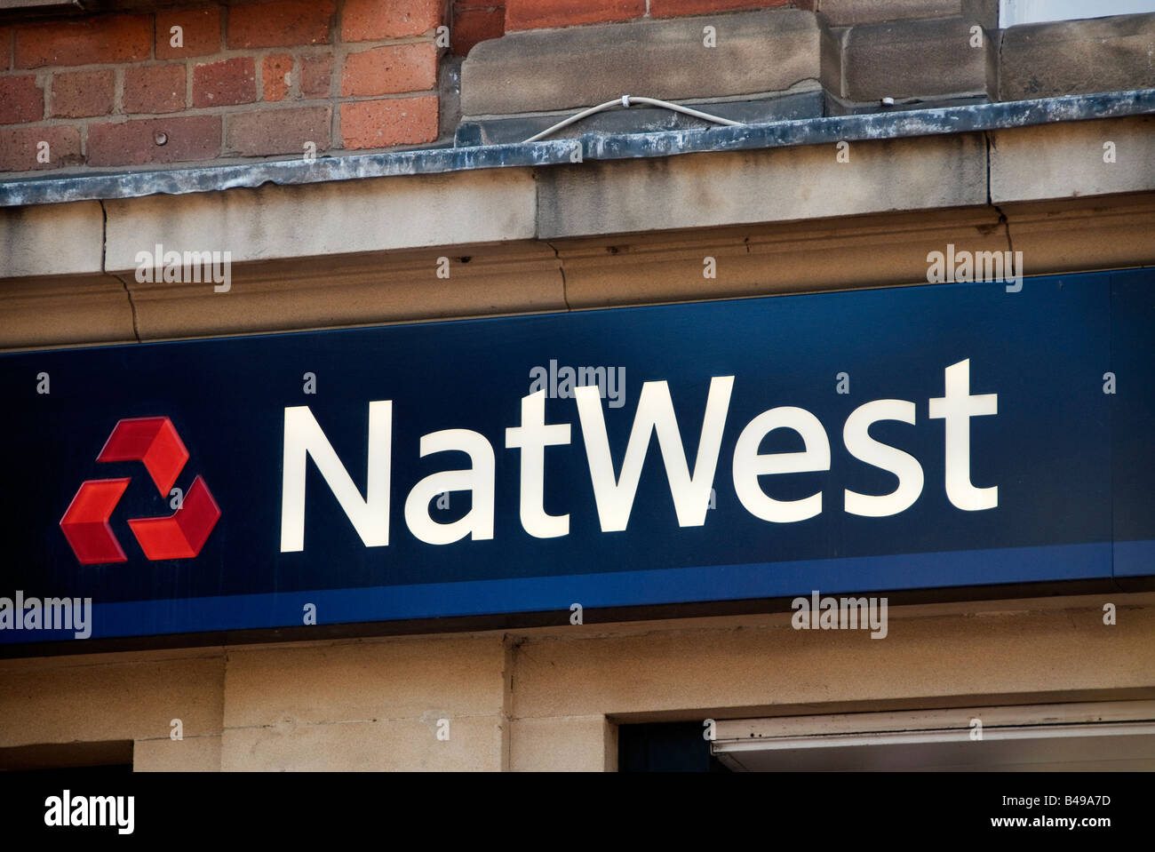 NatWest Bank Sign 26 September 2008 FOR EDITORIAL USE ONLY Stock Photo ...