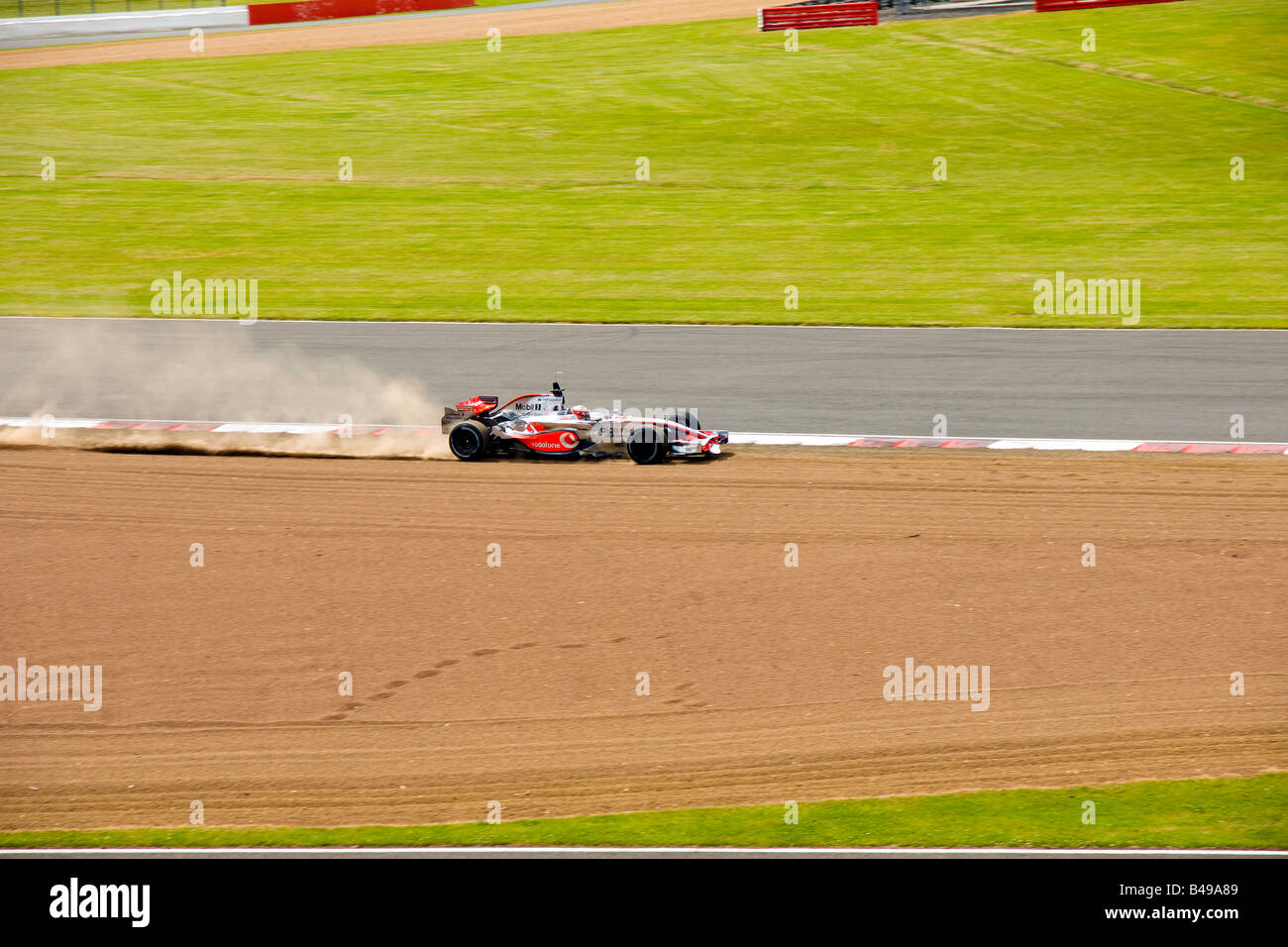 Mclaren F1 grand prix at silverstone race track Stock Photo - Alamy