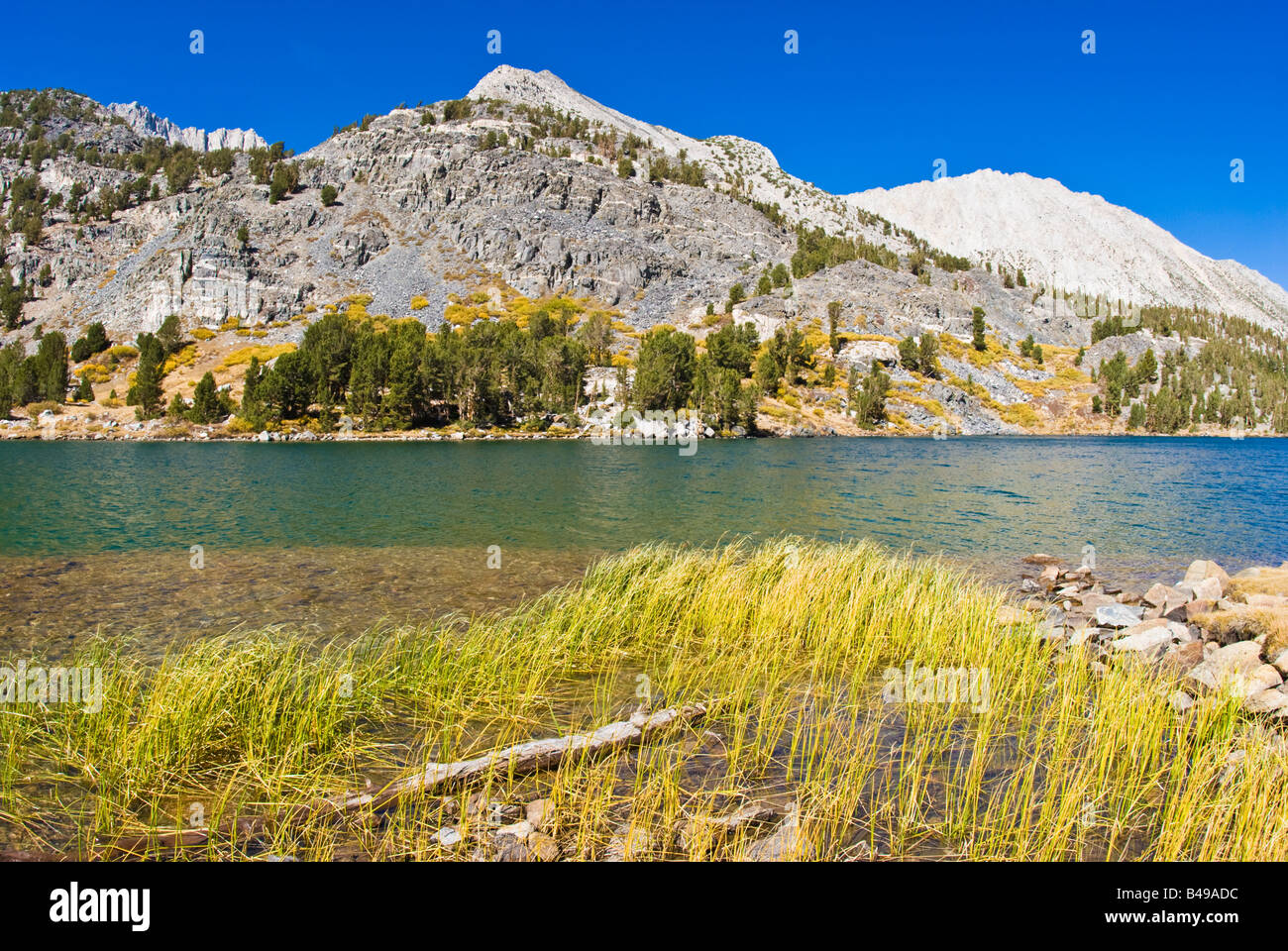 Long Lake under Mount Starr John Muir Wilderness Sierra Nevada ...