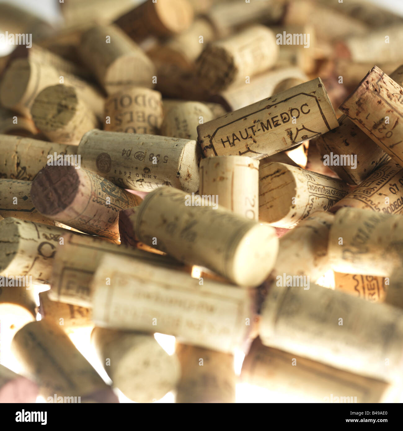 Selection of traditional wine bottle corks Stock Photo - Alamy