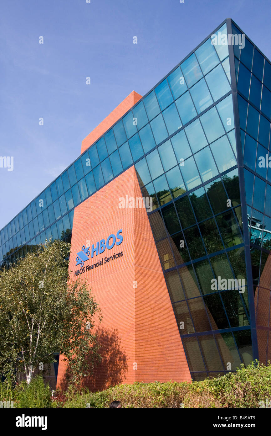 Blue Leanie office block HBOS bank headquarters Aylesbury ...