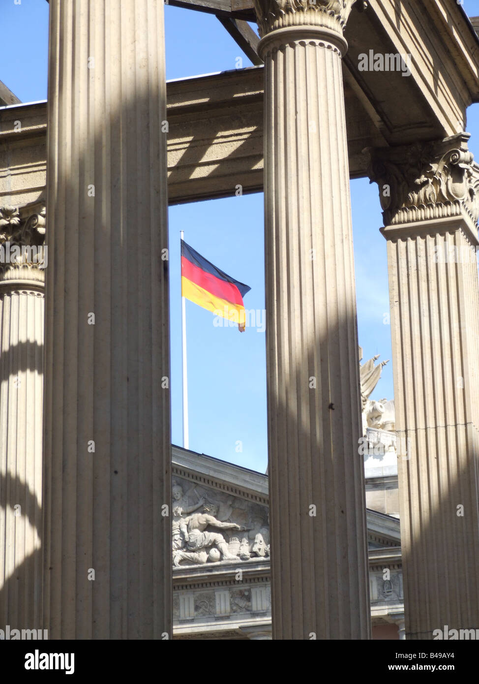 Roman columns by German Historic Museum in Berlin Stock Photo - Alamy