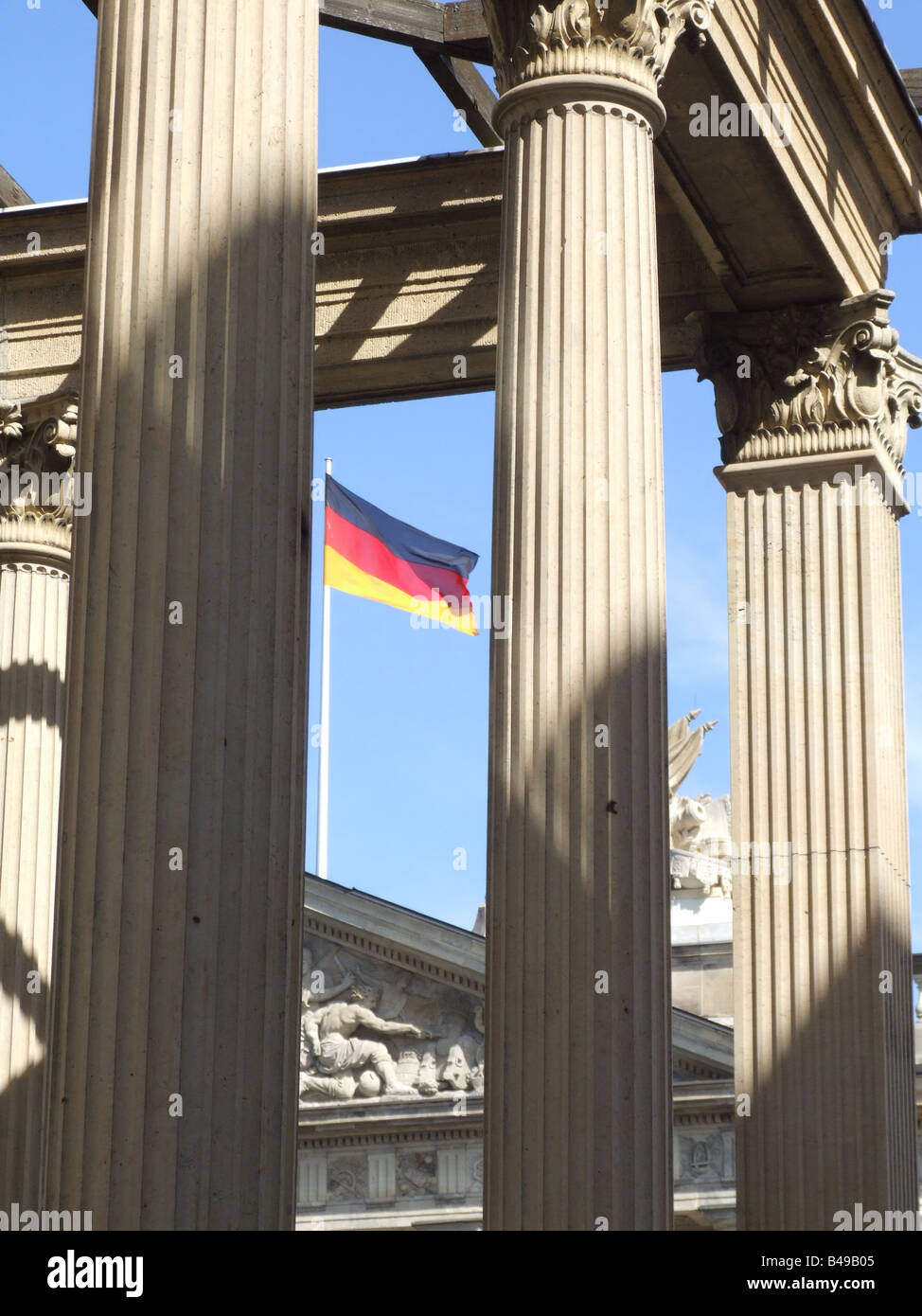 Roman columns by German Historic Museum in Berlin Stock Photo - Alamy