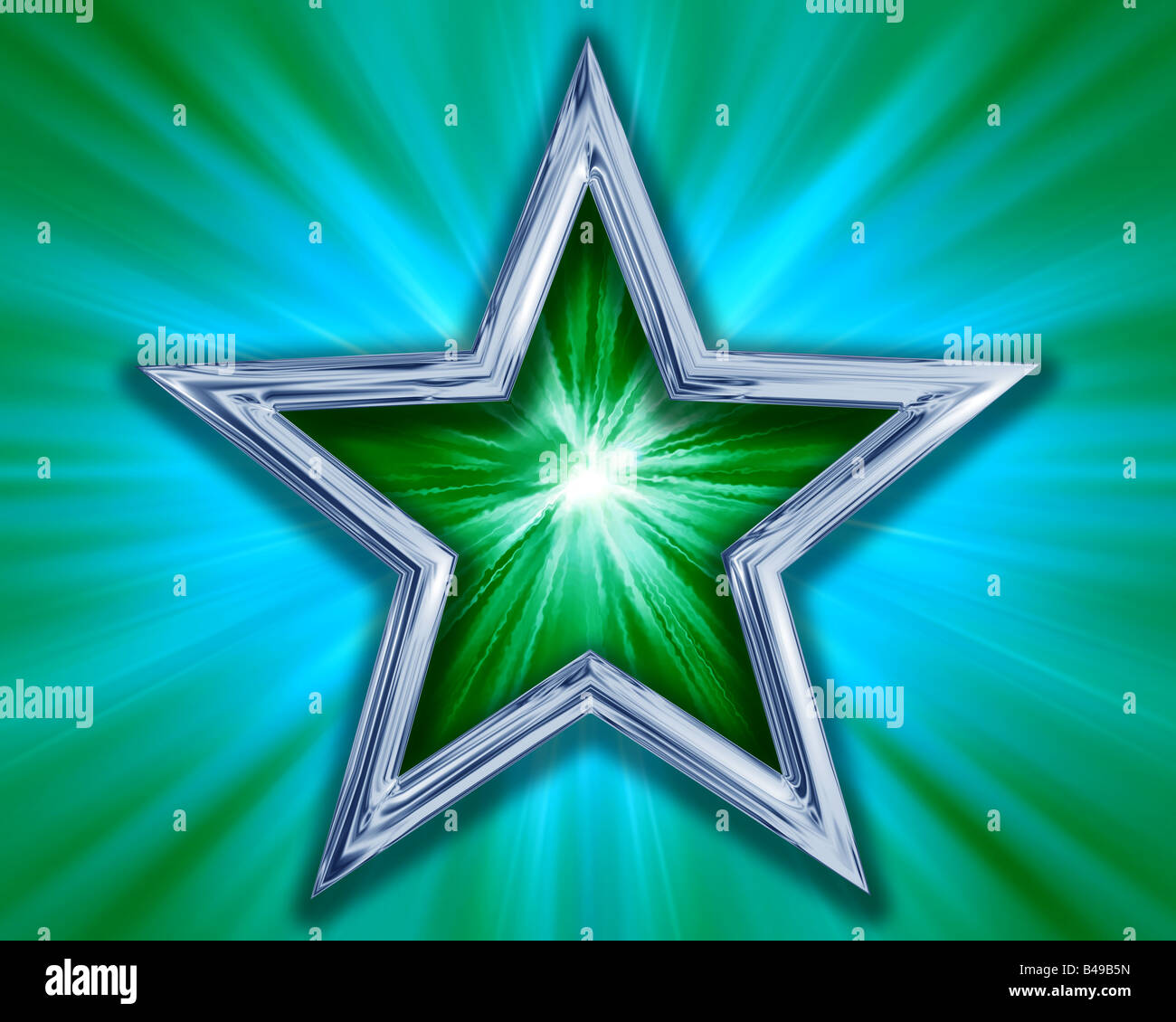 Blue And Green Stars Backgrounds