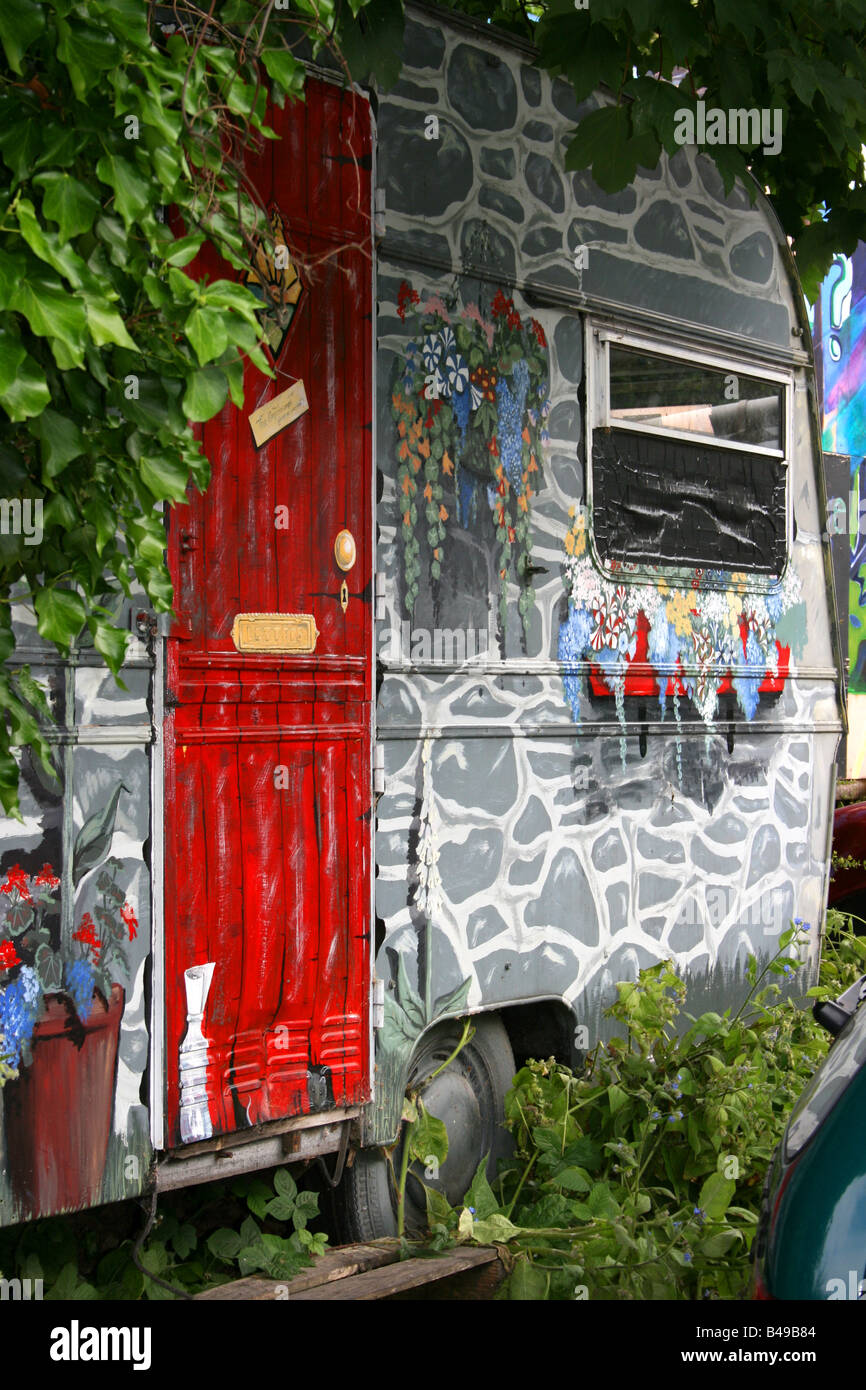 Small funny caravan hi-res stock photography and images - Alamy