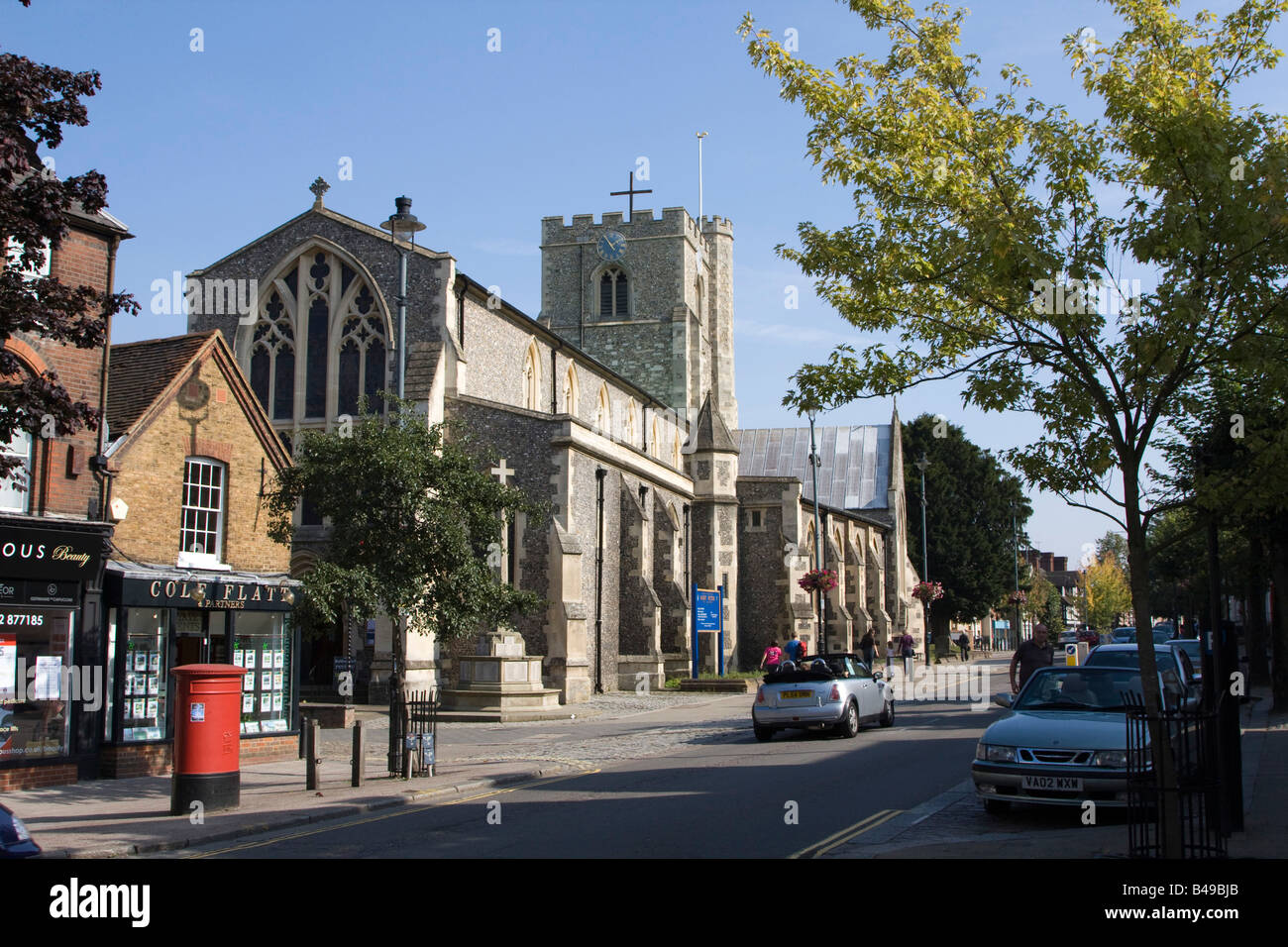 Berkhamsted town centre high street Hertfordshire, England, United ...