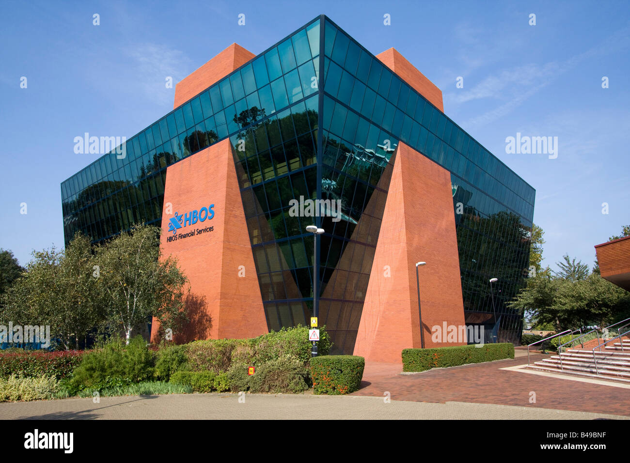 Blue Leanie office block HBOS bank headquarters Aylesbury ...