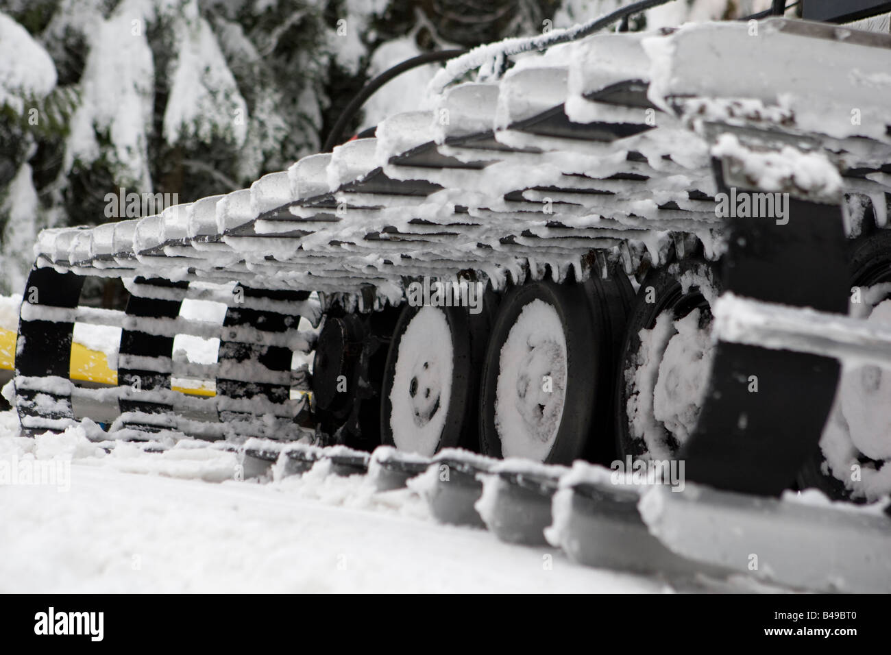 snowcat tractor track Stock Photo - Alamy
