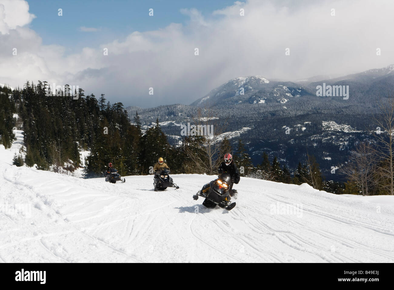 Snowmobile tour canada hi-res stock photography and images - Alamy