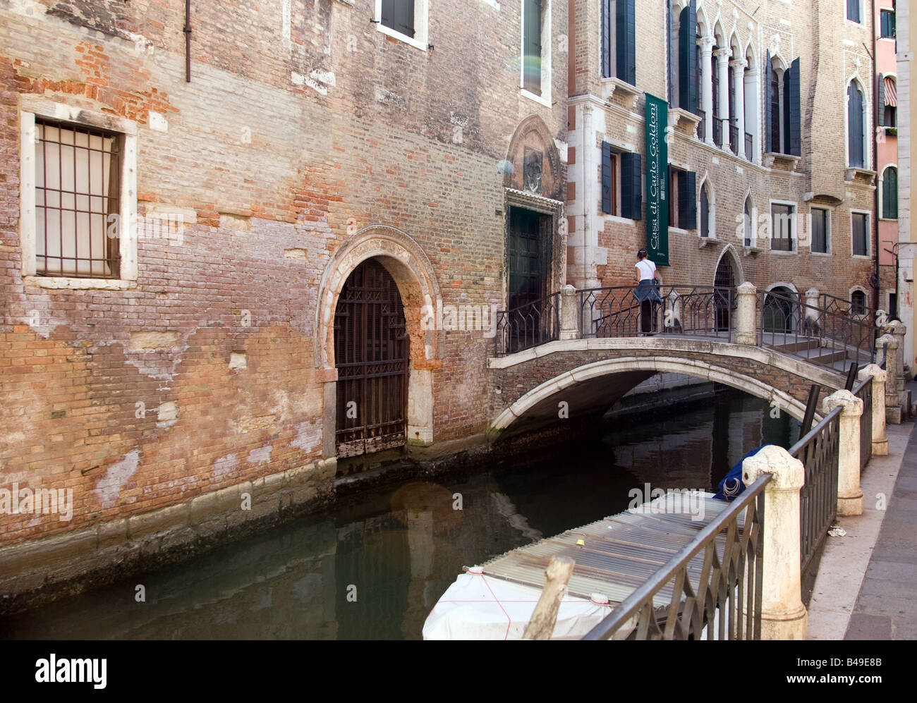 Quiet backwater canal in Venice, Italy Stock Photo - Alamy