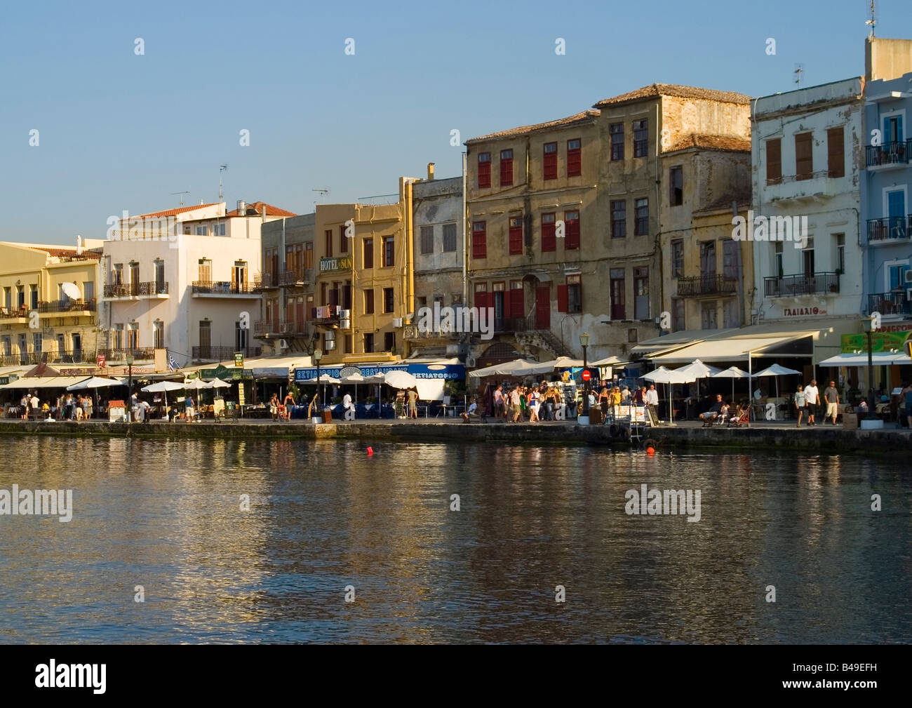 Chania Venetian Harbour Stock Photo - Alamy