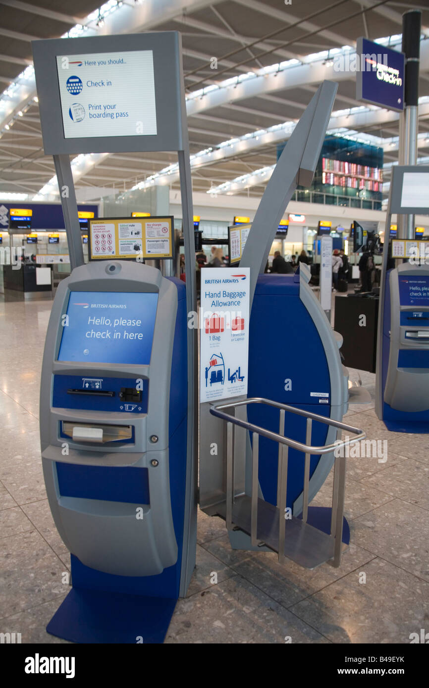 Heathrow Airport London England UK September British Airways self ...