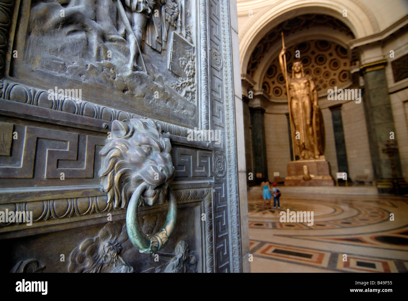 Look inside the capitol from the main gate the freedom statue in the ...