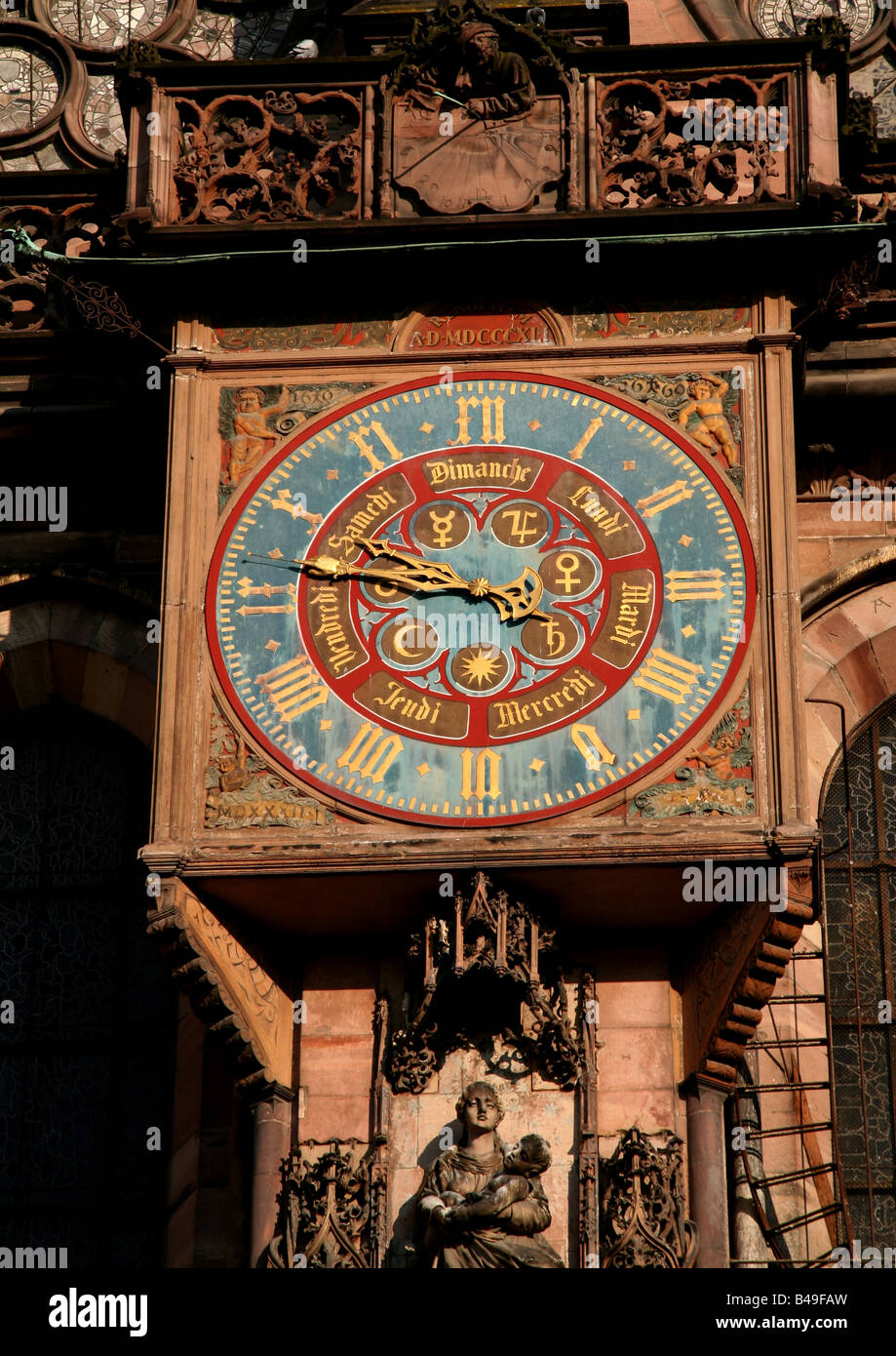 Strasbourg cathedral clock hi-res stock photography and images - Alamy