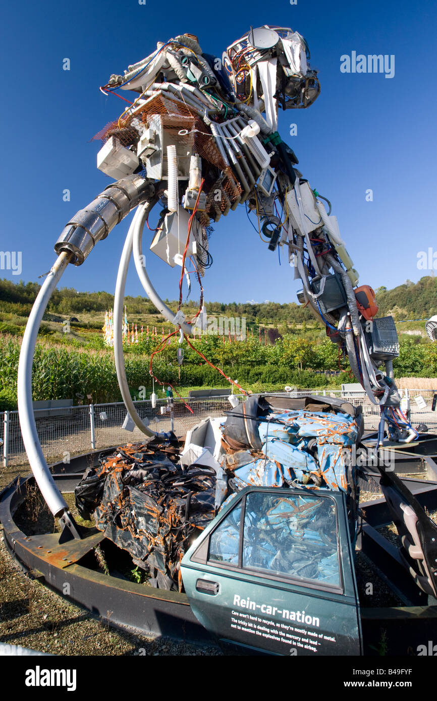WEEE waste man Eden Project Bodelva St Austell Cornwall UK Stock Photo ...
