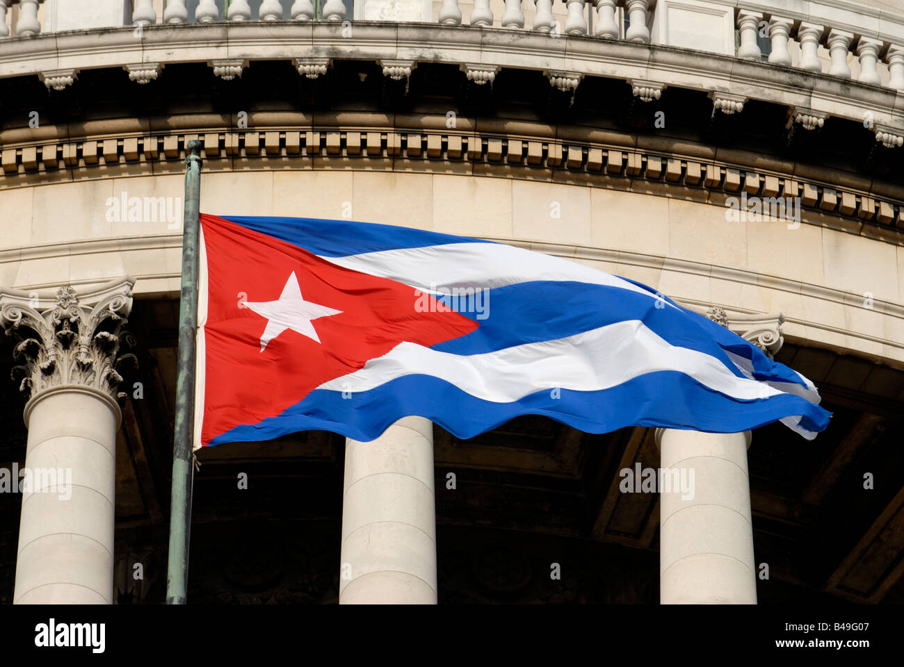 Cubanian flag Havanna Cuba Stock Photo - Alamy