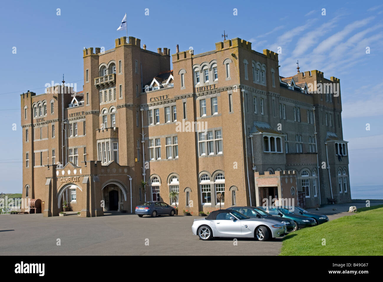 King Arthur Castle Hotel Tintagel North Cornwall Coast UK Stock Photo ...