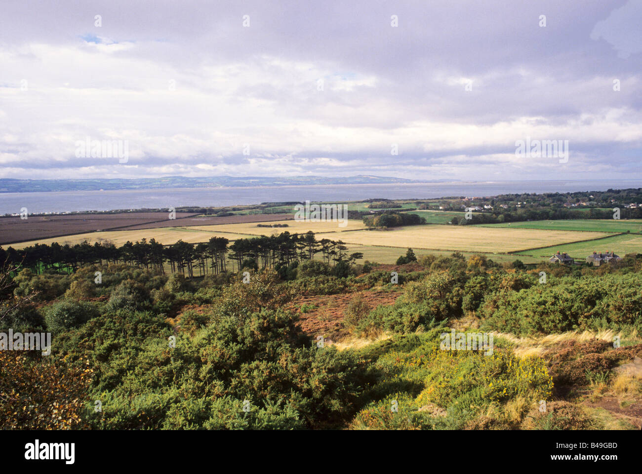 River Dee Estuary The Wirral Country Park from Thurstaston Hill ...